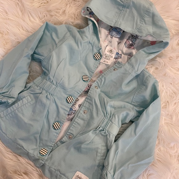 Disney | Jackets & Coats | Disney Princess Tiffany Blue Rain Jacket ...